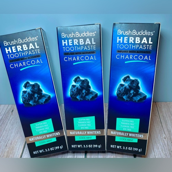 Bath & Body | Brush Buddies Herbal Toothpaste Activated Charcoal Cool ...